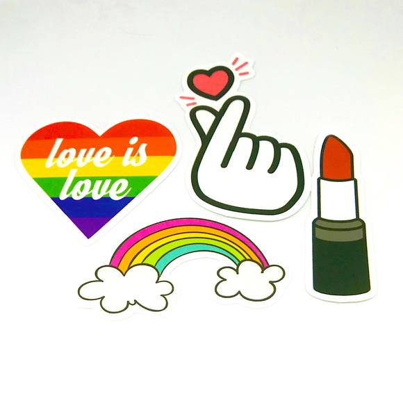 Hand Crafted | Design | Lgbtqia Single Decor Waterproof Accent Sticker ...